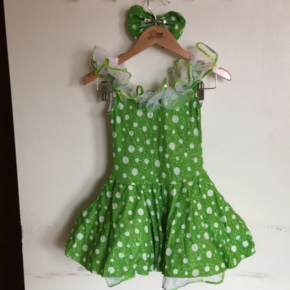 Dansco | Costumes | Dansco Green And White Dance Costume | Poshmark